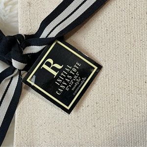 Mud Pie | Bags | Mud Pie Letterr Initial Tote Bag Nwt | Poshmark